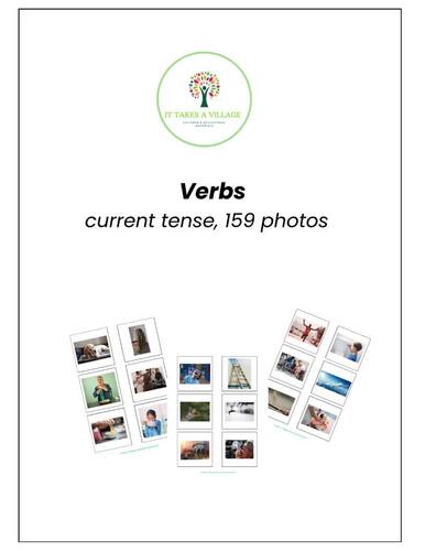 Verbs Bundle- 2 sets of 159 verb pictures + 2 sets of Verb worksheets