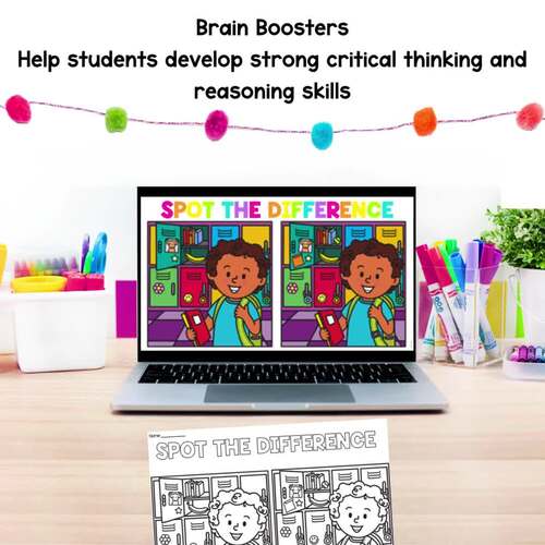 Critical Thinking Activities for K-2 Brain Boosters Back to School ...