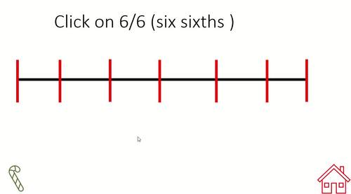 Fractions on a number line ( 2 interactive power points) | TPT