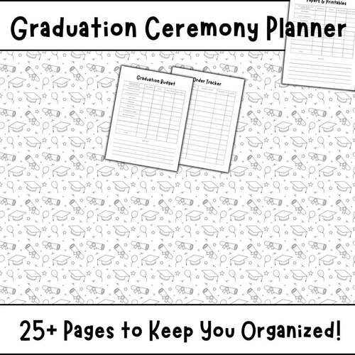 Graduation Ceremony and Promotion Ceremony Planner by Preschool Champions