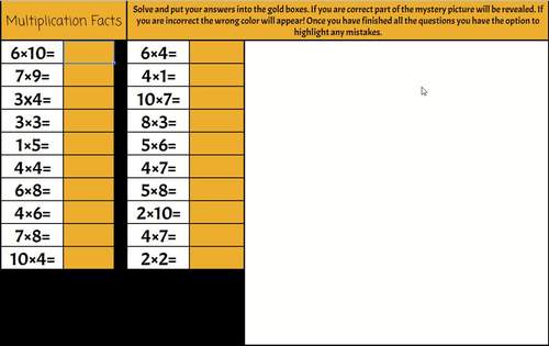 Multiplication Facts Chinese New Year 2022 Pixel Art | TPT