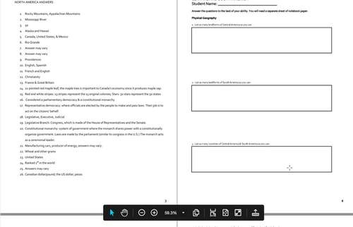 Geography 7 Continents Pretest Pre-assessment Test | TPT