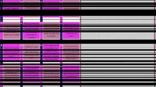 Newton's Laws of Motion Mystery Picture Reveal by Abaco Education Zone