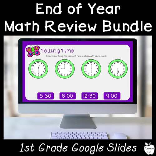 1st Grade End of Year Math Review Fun End of Year Math Activities ...