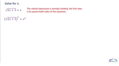 Solve Radical Equations Lesson, Worksheets, Keys DISTANCE LEARNING