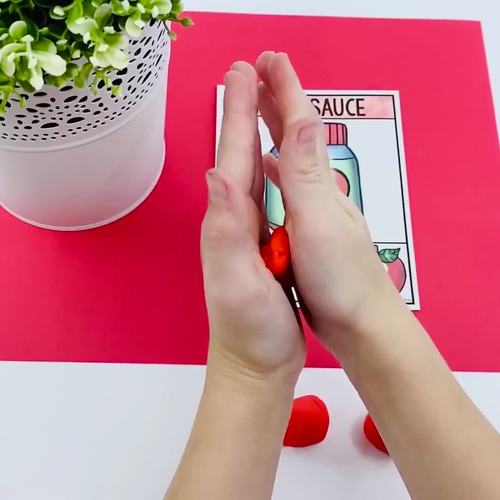 Apple Syllable Activity for Literacy Centers by Turner Tots | TpT