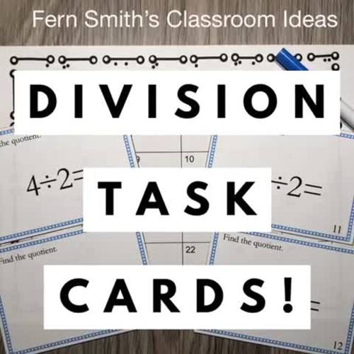 Divide By 2 and 4 Task Cards for Third Grade by Fern Smith's Classroom ...