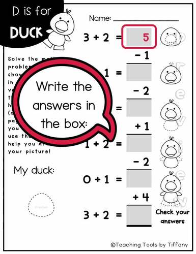 Math Fluency | Addition and Subtraction | Directed Drawing | TPT