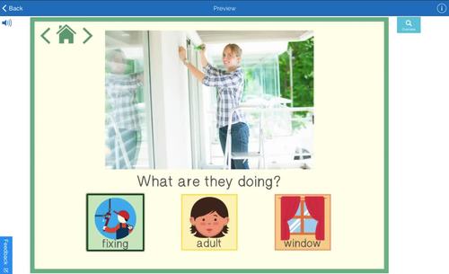 Sentence Building: Subject + Verb + Object Part 2 BOOM Cards Speech Therapy