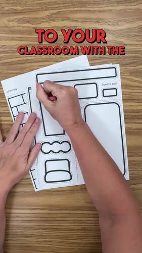 Santa Stuck Craft Christmas Activity Kindergarten, Santa Claus Bulletin ...