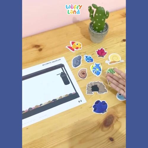 Decorate an Aquarium Craft - Ocean Theme Cut Paste Activity for PreK & K
