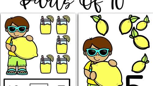 Subtraction | Parts of 10 Matching Cards by Serendipity Math Shop