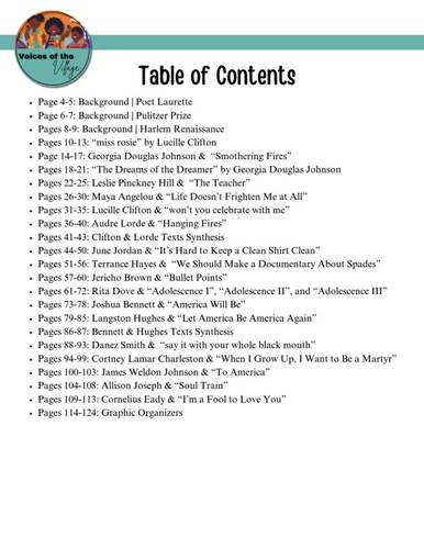 African American Poetry Analysis Worksheets | 20 Poems & Questions ...