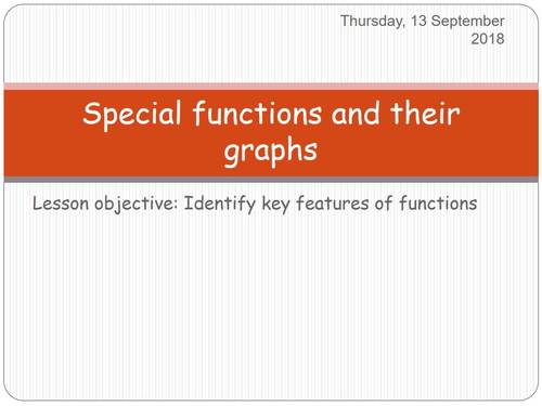 Special functions by Maths Support Centre | Teachers Pay Teachers