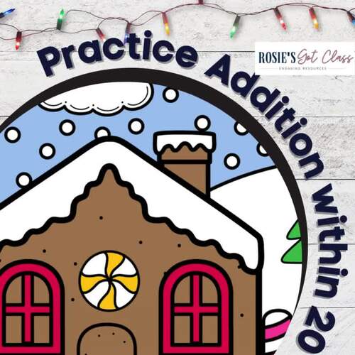 Gingerbread House Activity for Addition within 20 to Build Math Fact ...