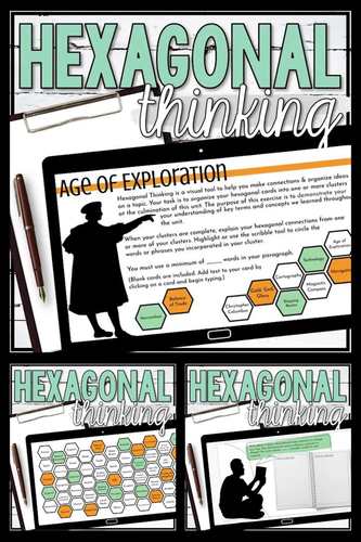 Age of Exploration Hexagonal Thinking Bundle (Activity & Bulletin Board ...