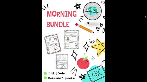 Language Arts Morning Work Winter Bundle by Teaching with Teacher Tessa