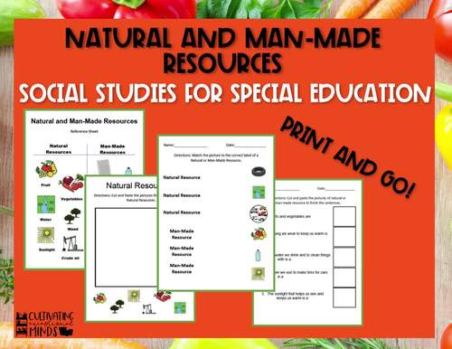 Natural Resources Activities for Special Education Adapted Social ...