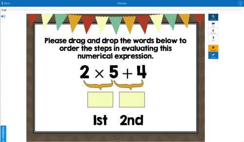 Evaluating Expressions with Order of Operations Boom Cards - Self ...