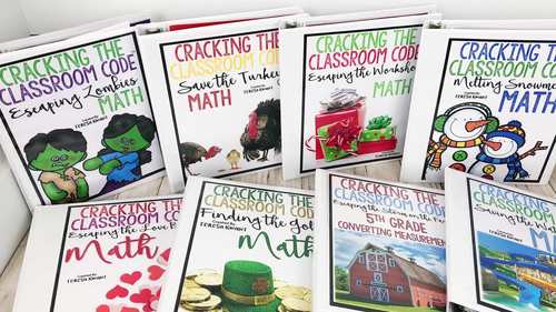 Escape Room 3rd Grade Math Seasonal Bundle by Teresa Kwant | TPT