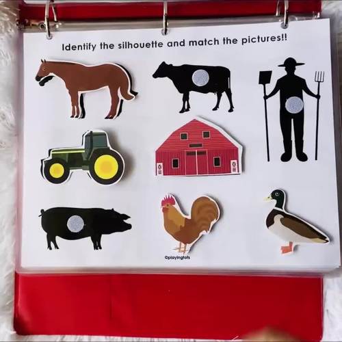 Farm Animals Busy Book, Learning Binder, Toddlers and Preschoolers ...