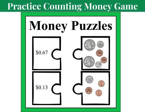 USA Money Puzzles – Practice Counting U.S. Coins with 30 Printable ...