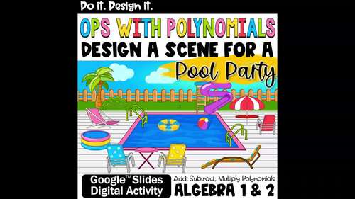 Polynomial Operations Google Slides Activity Design a Scene at the Pool Polynomial Operations Google Slides Activity Design a Scene at the Pool
