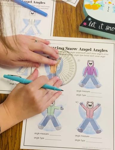 Winter, January 4th Grade Math Angle Type, Measurement, Construction