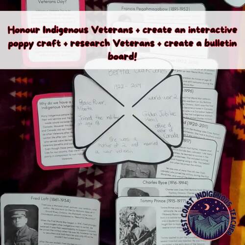 Indigenous Veterans Remembrance Day in Canada - Poppy Craft ...