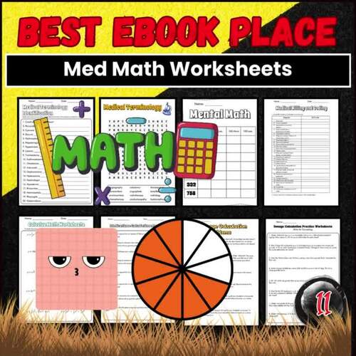 Nursing Math Medication Worksheets by Lib Anatomy school | TPT