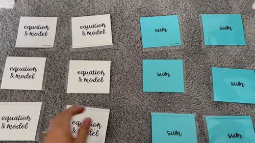Addition Practice using Models I Centers I Game by Looking4WARD2MATH