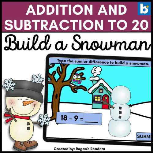 Addition and Subtraction to 20 Build a Character Growing Bundle | TPT