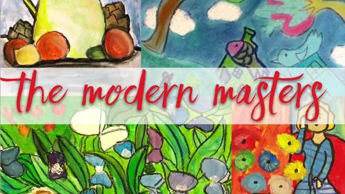 Modern Masters Art Projects for Grades 3-6 by Deep Space Sparkle