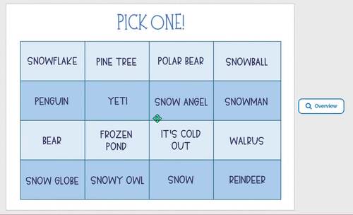 Winter Wonderland Gross Motor Movement Game | Boom Cards Deck by A Pedi PT