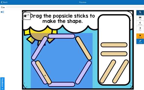 Modeling Shapes / Distance Learning / Boom Cards by Freckled in Kinder