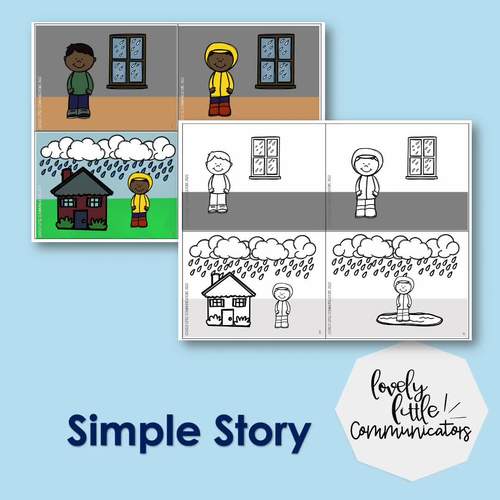 Rainy Day Weather Rain Themed Simple Story Functional Language Tasks