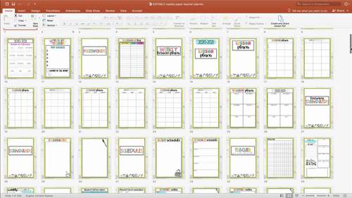 Paper Teacher Planner | Editable | 2020-2021 by Kristi DeRoche | TpT