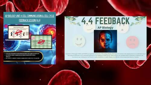 AP Biology UNIT 4 Cell Communication 4.4 Feedback Lesson Guide | TPT