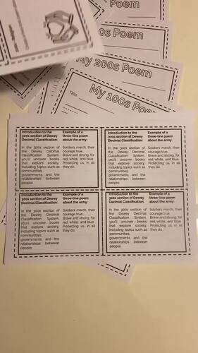 National Poetry Month Library Center Activity by Black Girl in the Library