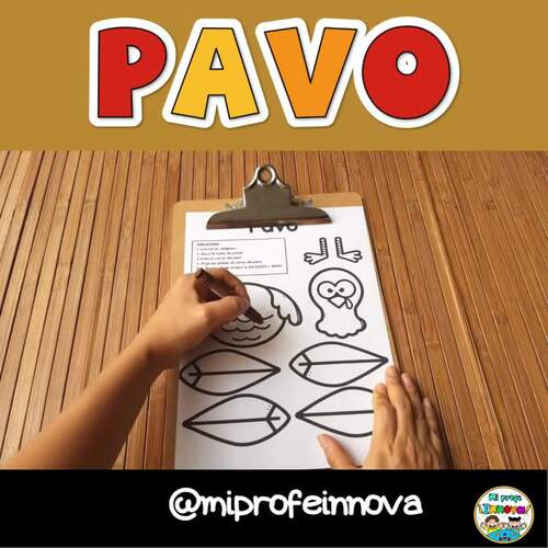 Turkey Craft in Spanish - I am Thankful For - Manualidad de Pavo - Doy ...