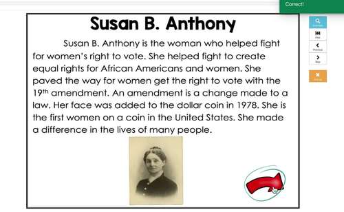 Biographies Set 2 Reading Fluency and Comprehension Passages | Boom Cards™