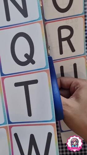 Alphabet Flash Cards Uppercase and lowercase Letters size 3x3 inch ...