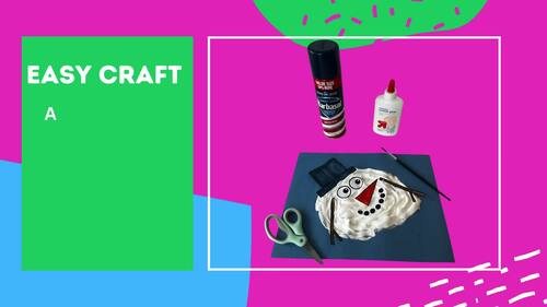 Melting Snowman Craft Activity Visual Directions | Speech Therapy ...