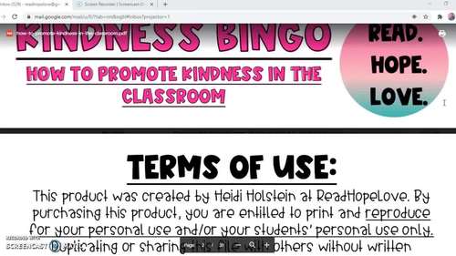 Kindness Bingo by The Elementary School Counselor - Heidi Holstein