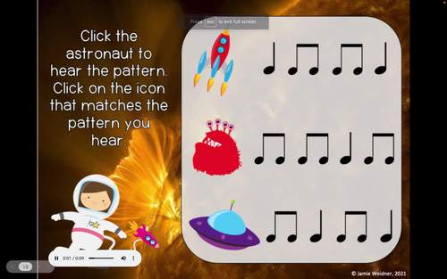 Quarter and Eighth Note Music Rhythm Game for Google Slides by ...