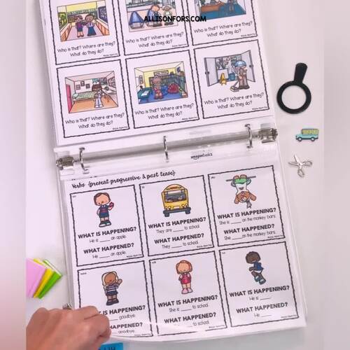 Back to School Picture Scene for Speech Therapy - Language Scene