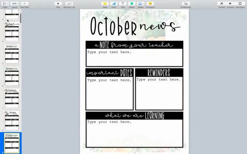 Editable Classroom Newsletters - Succulent Cactus by A Classy Classroom