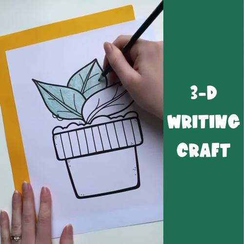 Spring Plant Craft | 3D Craft | Writing Activity by Learning with Kiki