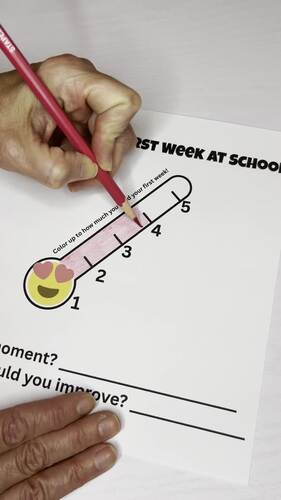Back to School Reflection | Rate Your First Week of School by ...