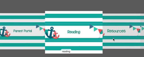 Cute Google SITES Headers & Buttons (Nautical Theme) for Distance Learning